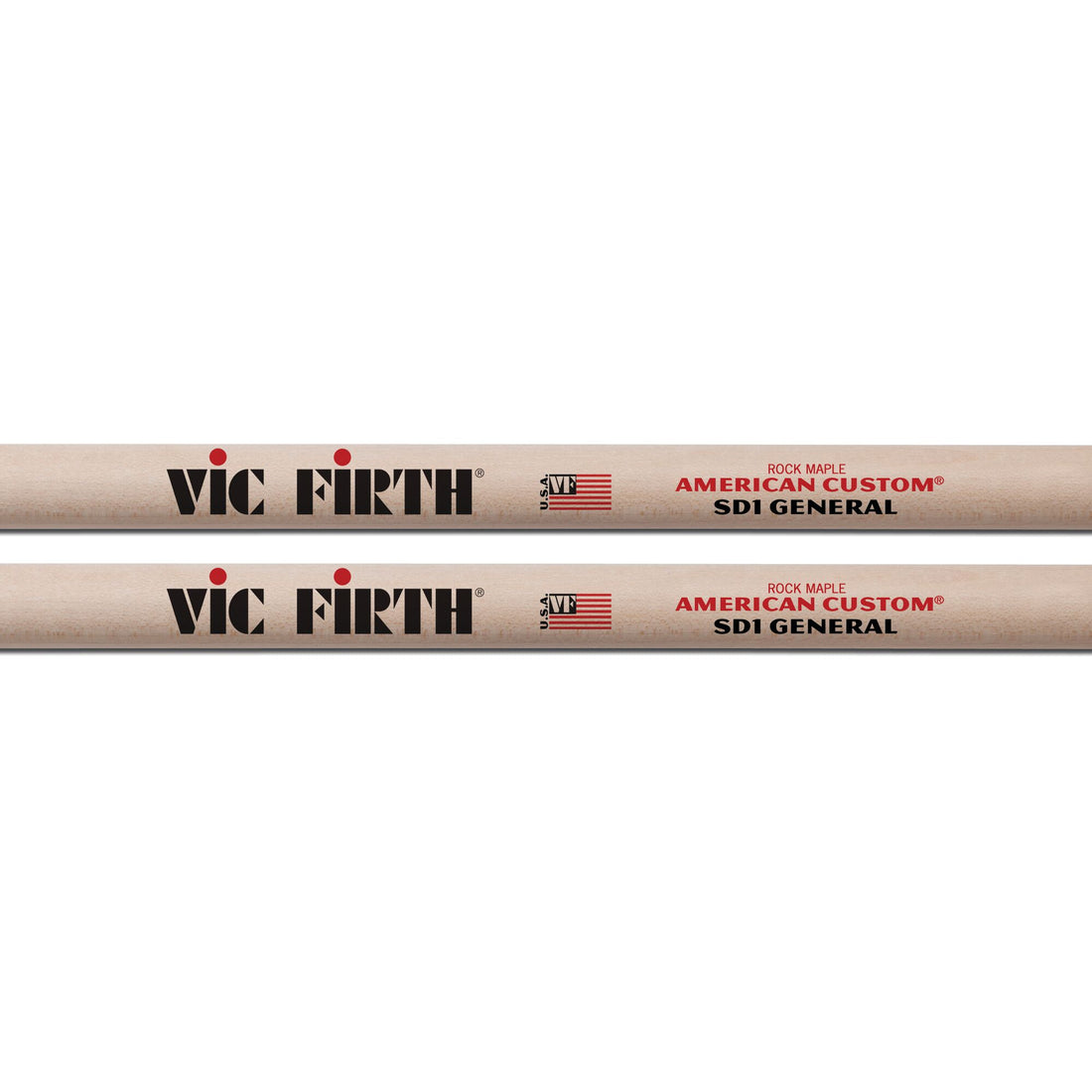 American Custom® SD1 General Drumsticks – Vic Firth