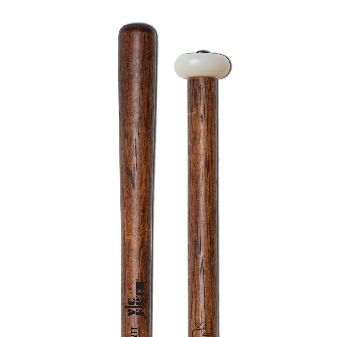 MTT - Corpsmaster Multi-Tenor Mallets - Extra Hard, Tapered Hickory ...