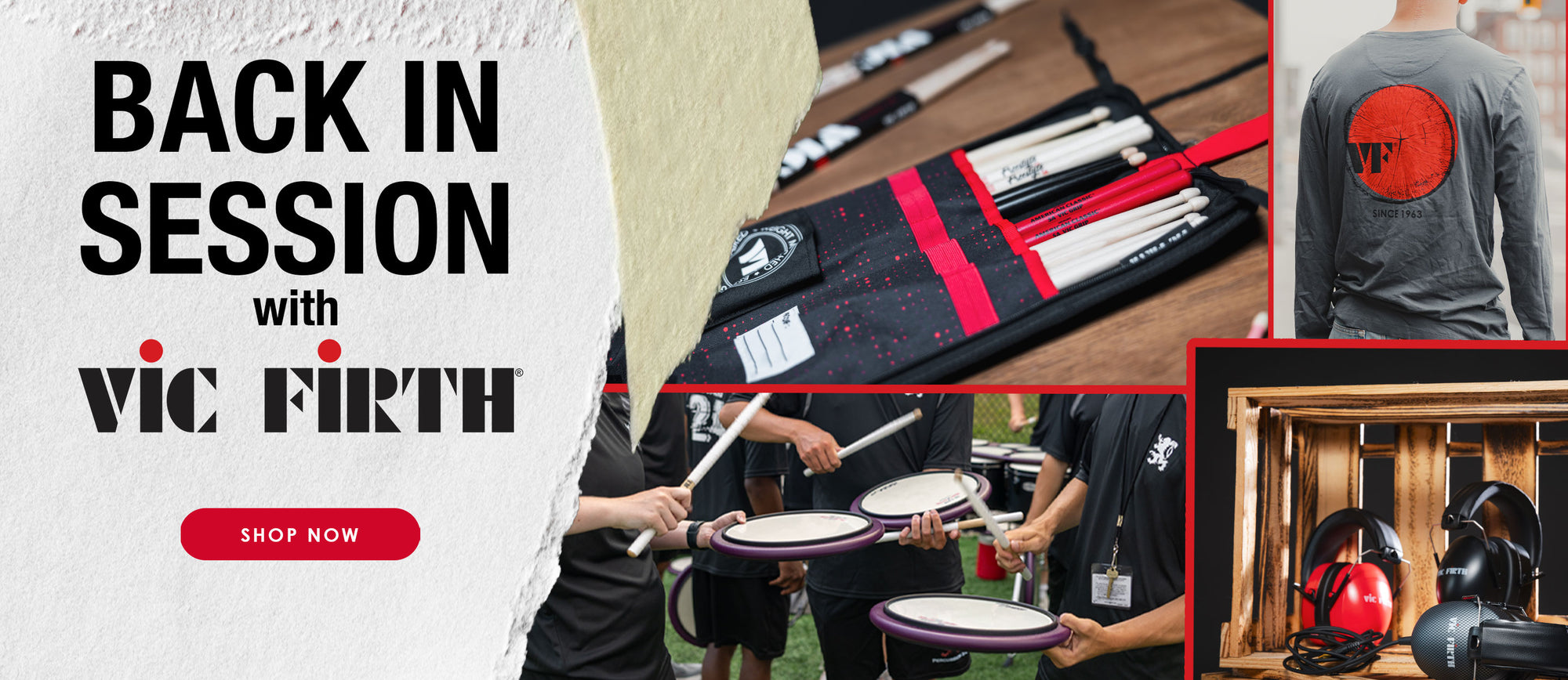Vic Firth | Official Site | Drumsticks, Mallets and Branded Apparel