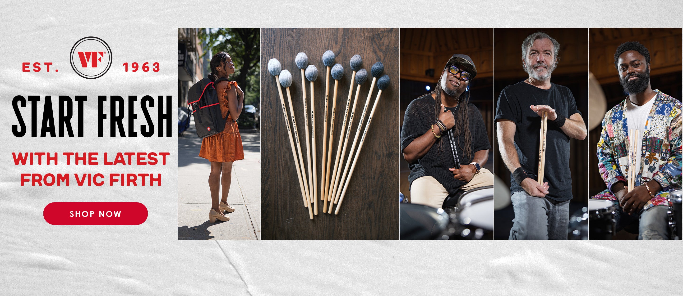 Vic Firth | Official Site | Drumsticks, Mallets and Branded Apparel